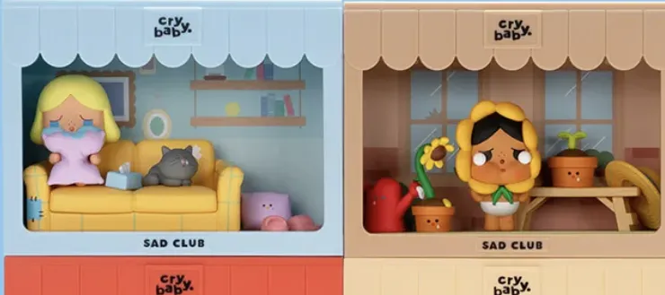 CRYBABY Sad Club Series Scene Sets | Blind Box - POP MART (United States)