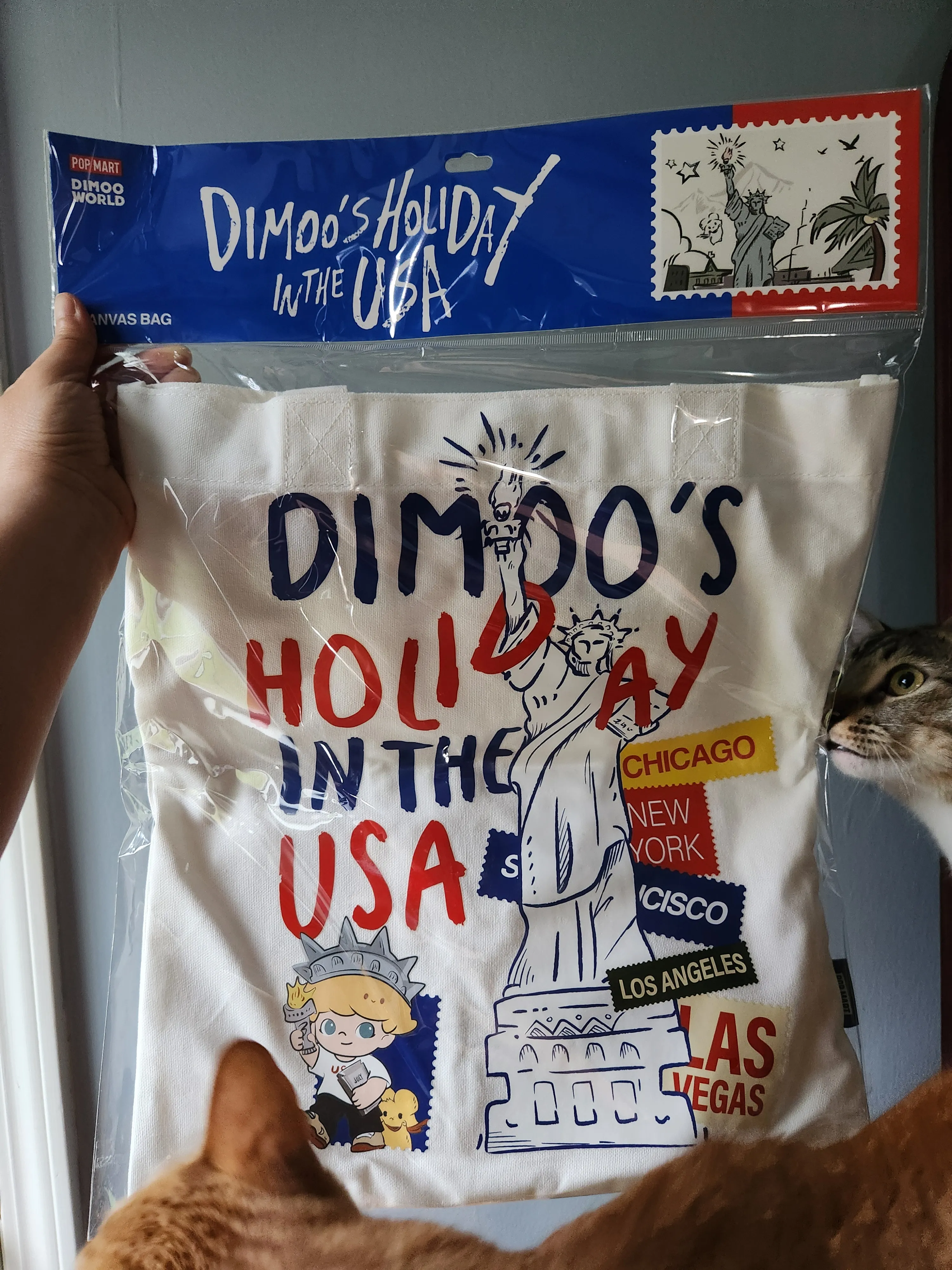DIMOO'S HOLIDAY IN THE USA SERIES-Canvas Bag | Bags - POP MART (Canada)