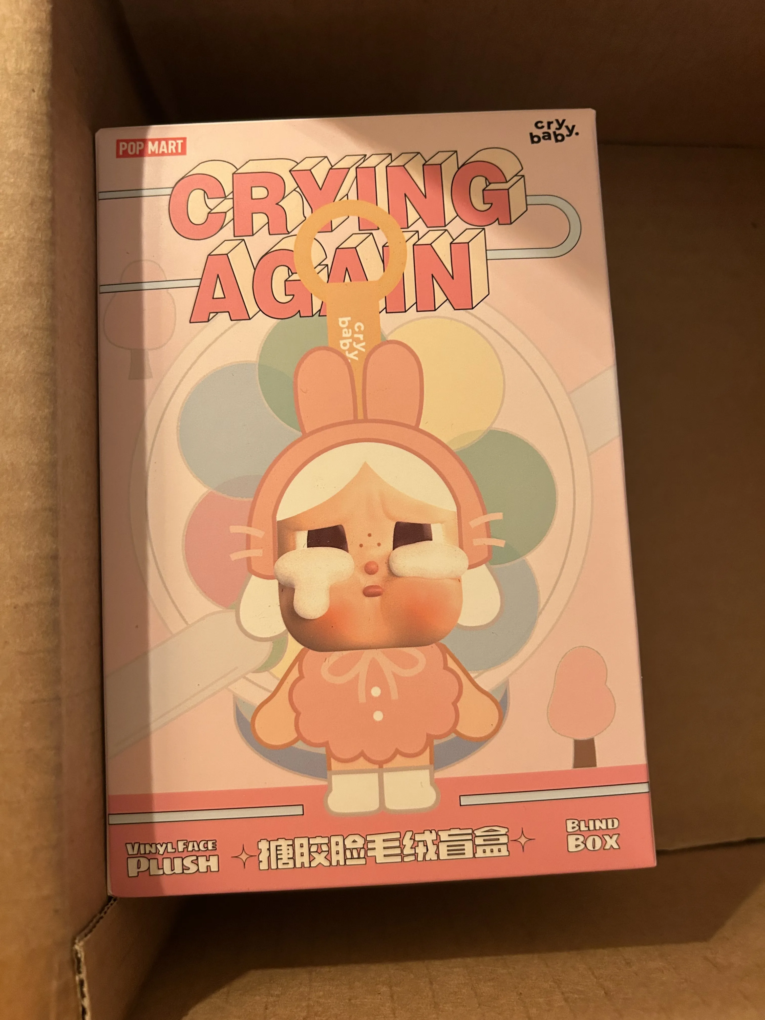 CRYBABY Crying Again Series-Vinyl Face Plush Blind Box - POP MART ...
