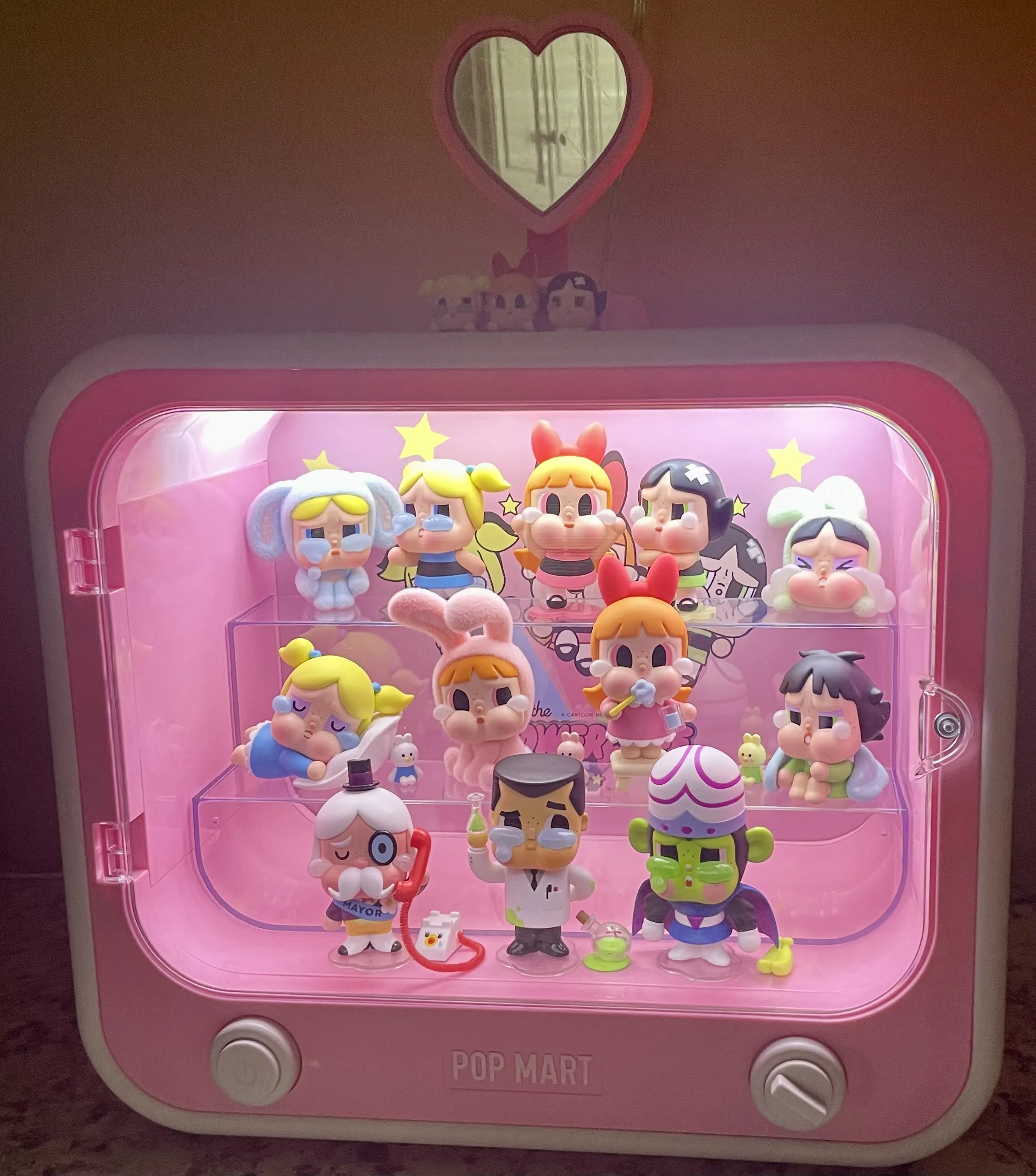 CRYBABY × Powerpuff Girls Series-TV Set Luminous Display Container ...