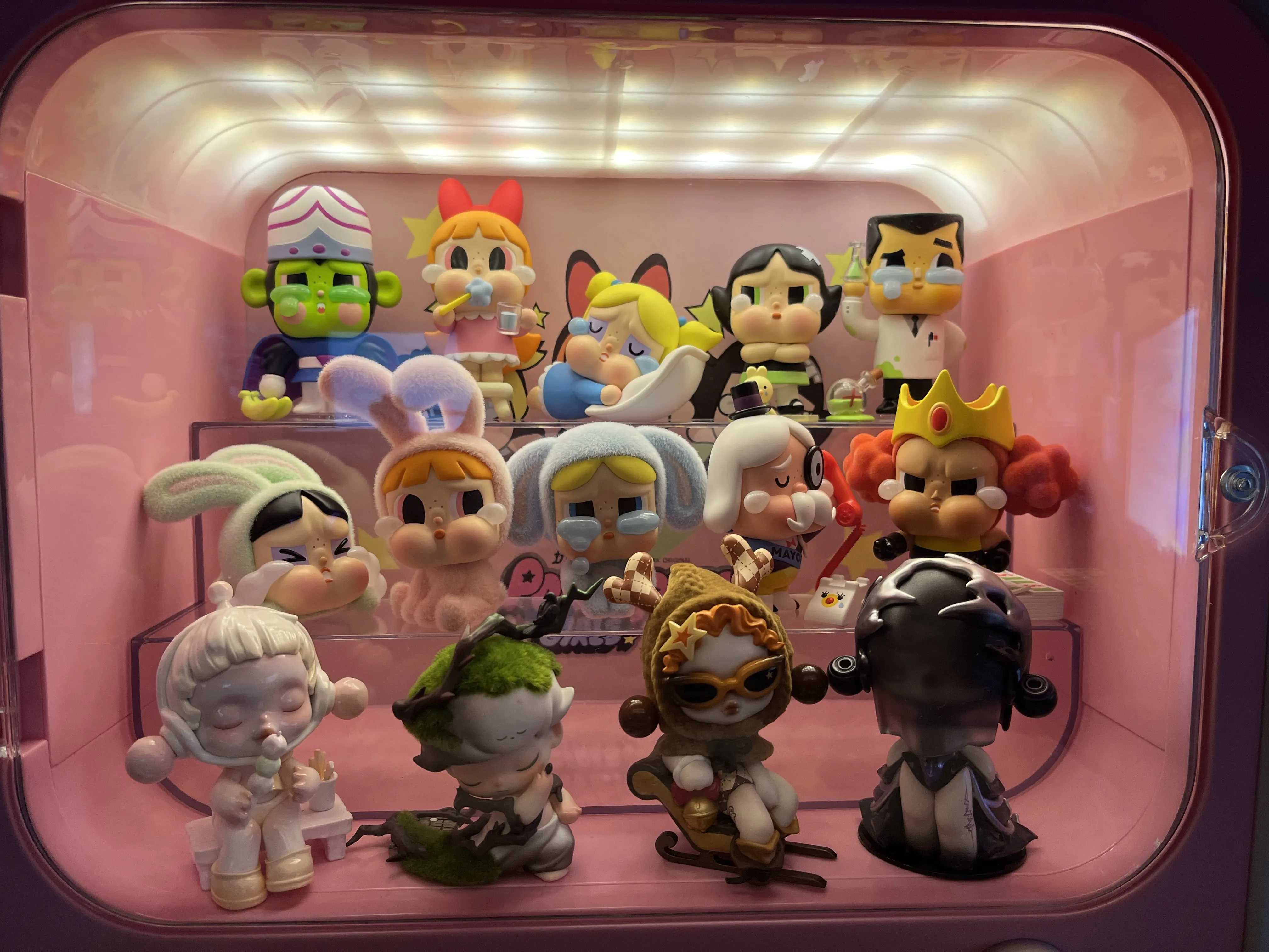CRYBABY × Powerpuff Girls Series-TV Set Luminous Display Container ...