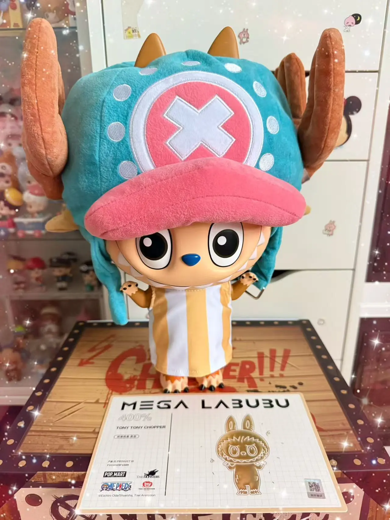 MEGA LABUBU 400% TONY TONY CHOPPER - POP MART (United States)