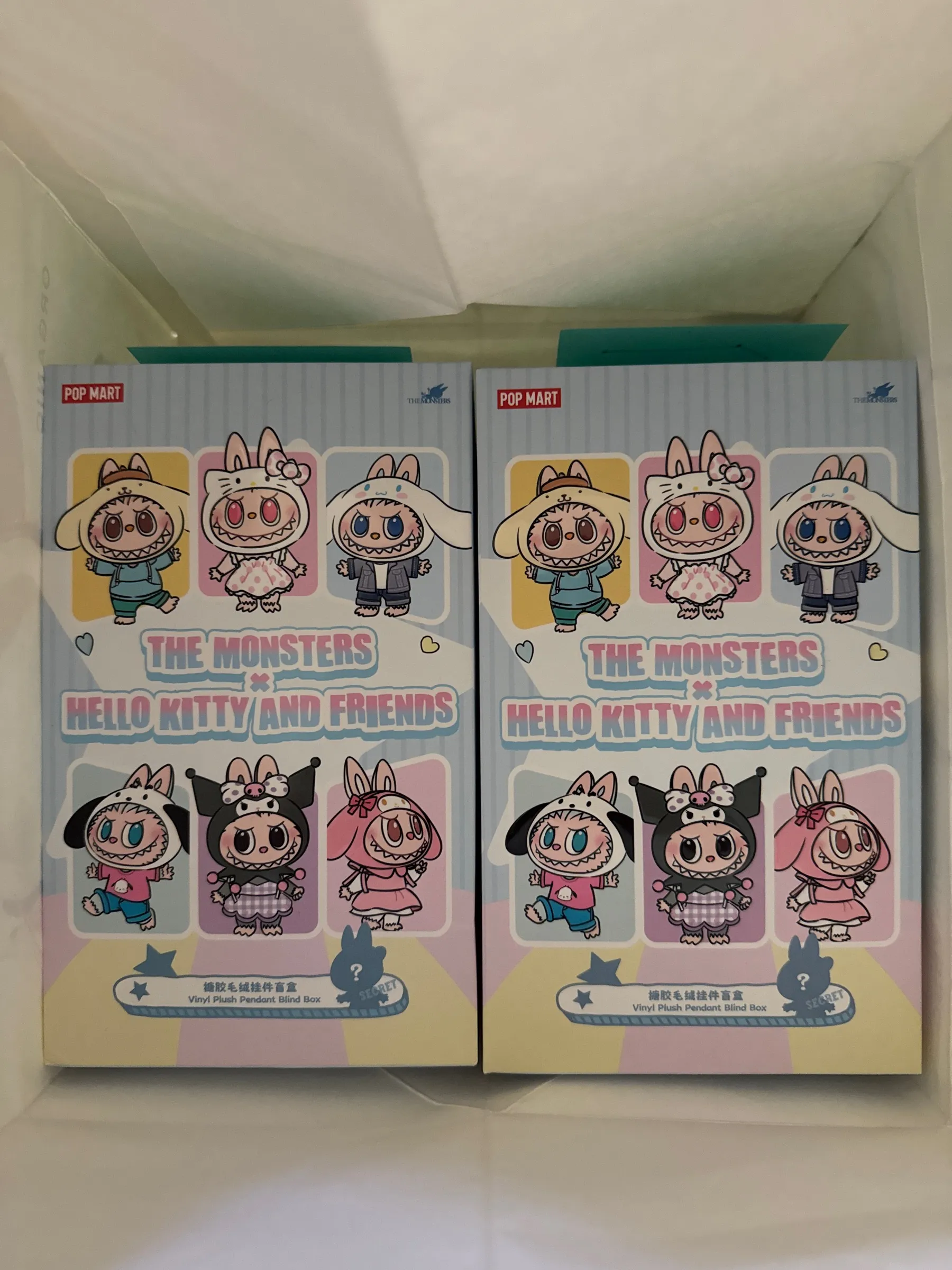 THE MONSTERS × Sanrio Characters Series-Vinyl Plush Pendant Blind Box ...